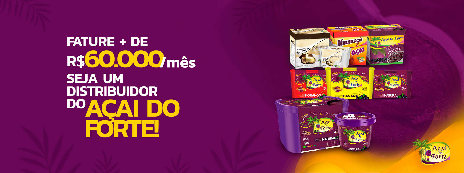 Seja um distribuidor – Açaí do Forte